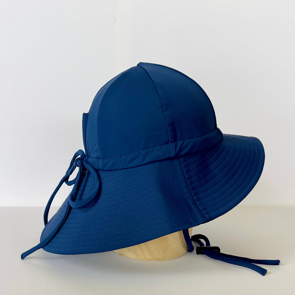 floppy hat | swim | navy - quick dry UPF50+ kids swim hat school hat ...